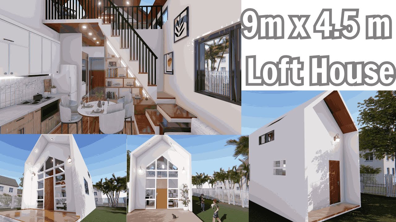 9x4.5m Loft-Type House Design idea - YouTube
