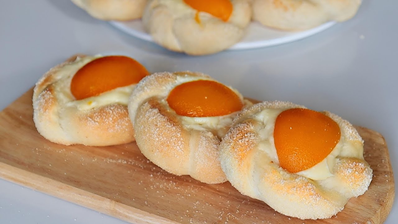 Resepi Roti Bun sukatan cawan mudah dan sedap / Cheesy Peach Bun / Roti ...