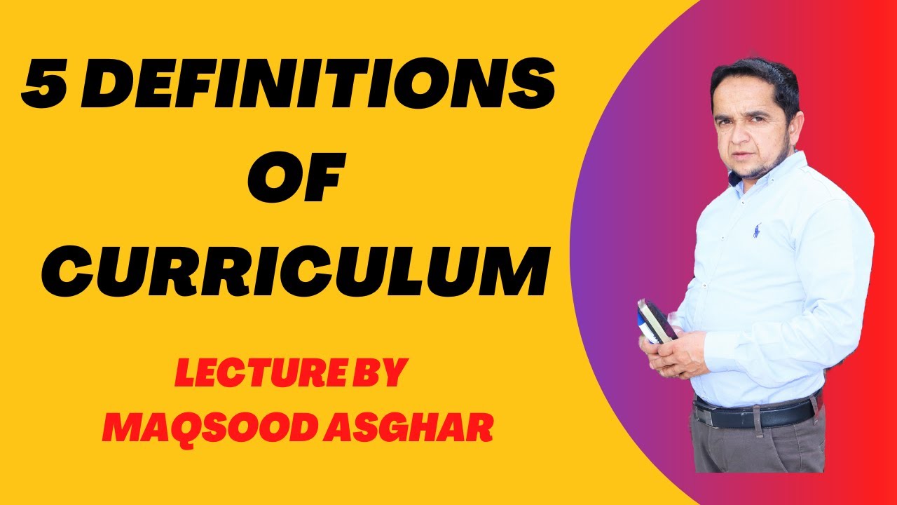 5 Definitions of curriculum | Curriculum | Education lectures ...