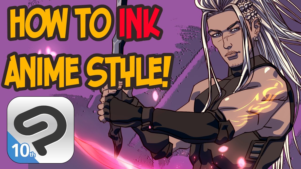 How to Ink Anime-Style in CLIP Studio Paint! - LIVESTREAM - YouTube