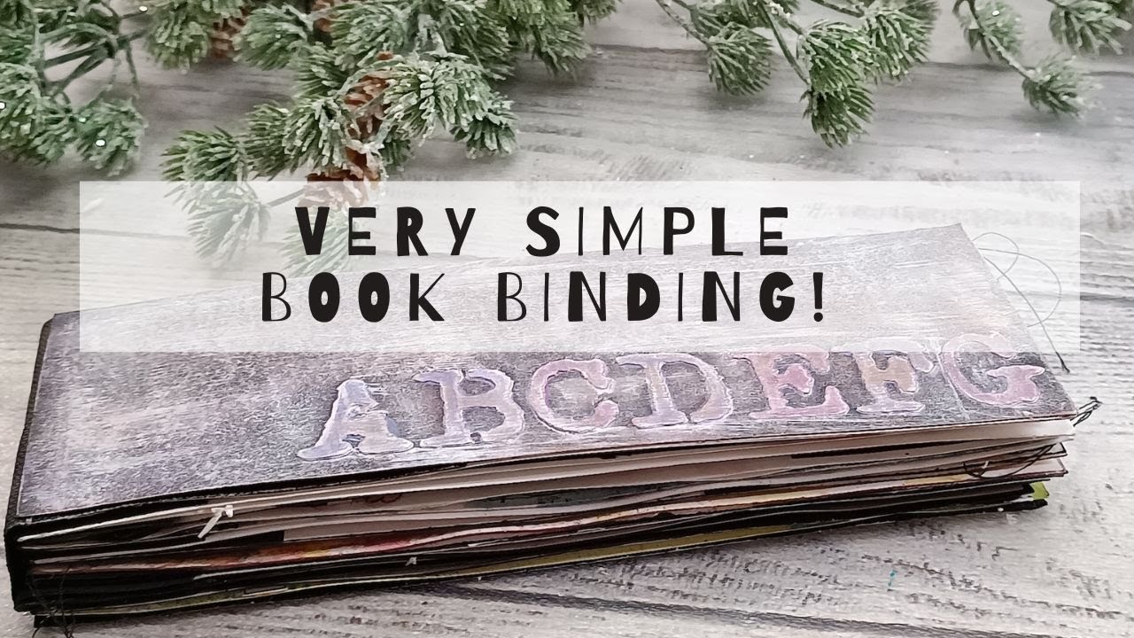 Art journal- how to make a book out of loose pages - YouTube