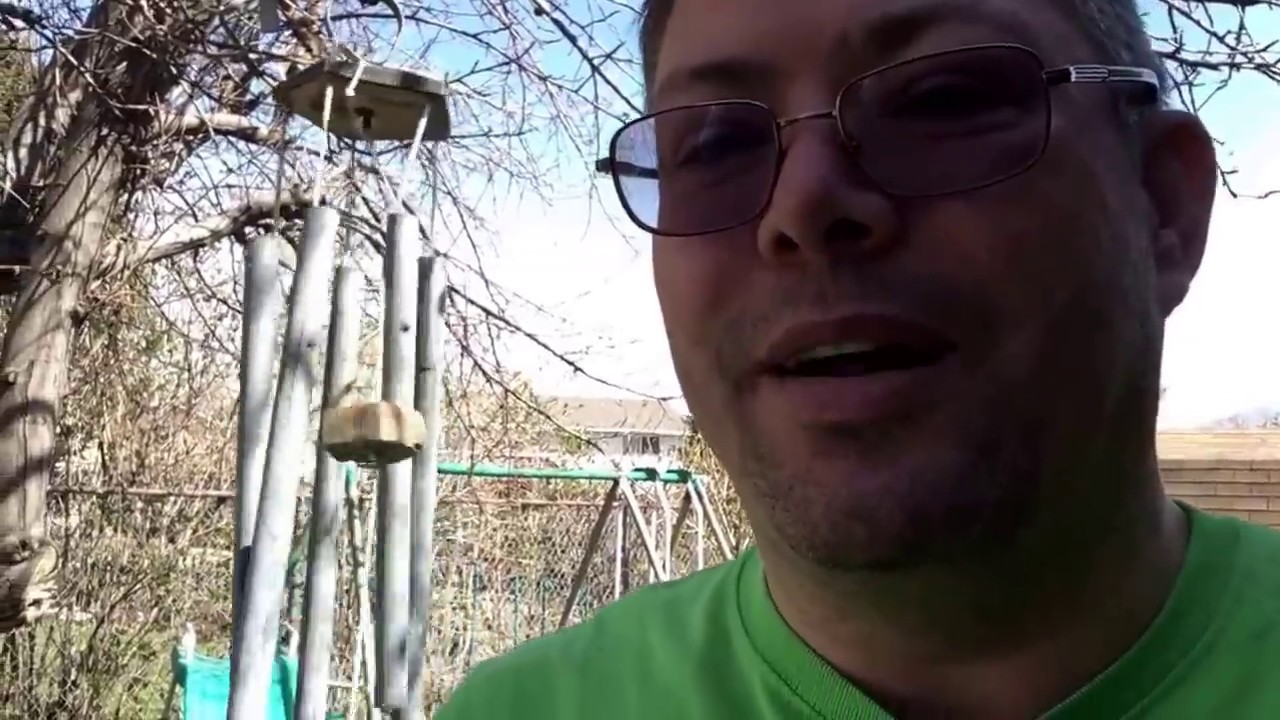 Fence rail becomes a wind chime: part 1 - YouTube