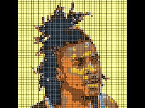 用樂高畫Ja Morant | Make Ja Morant pixel art by Lego - YouTube