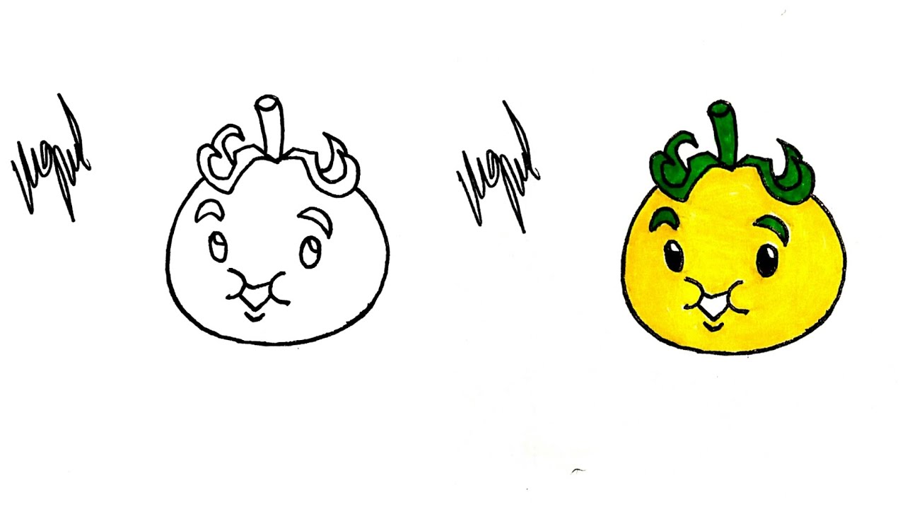 HOW TO DRAW SOLAR TOMATO FROM PLANTS VS ZOMBIES 2 - YouTube