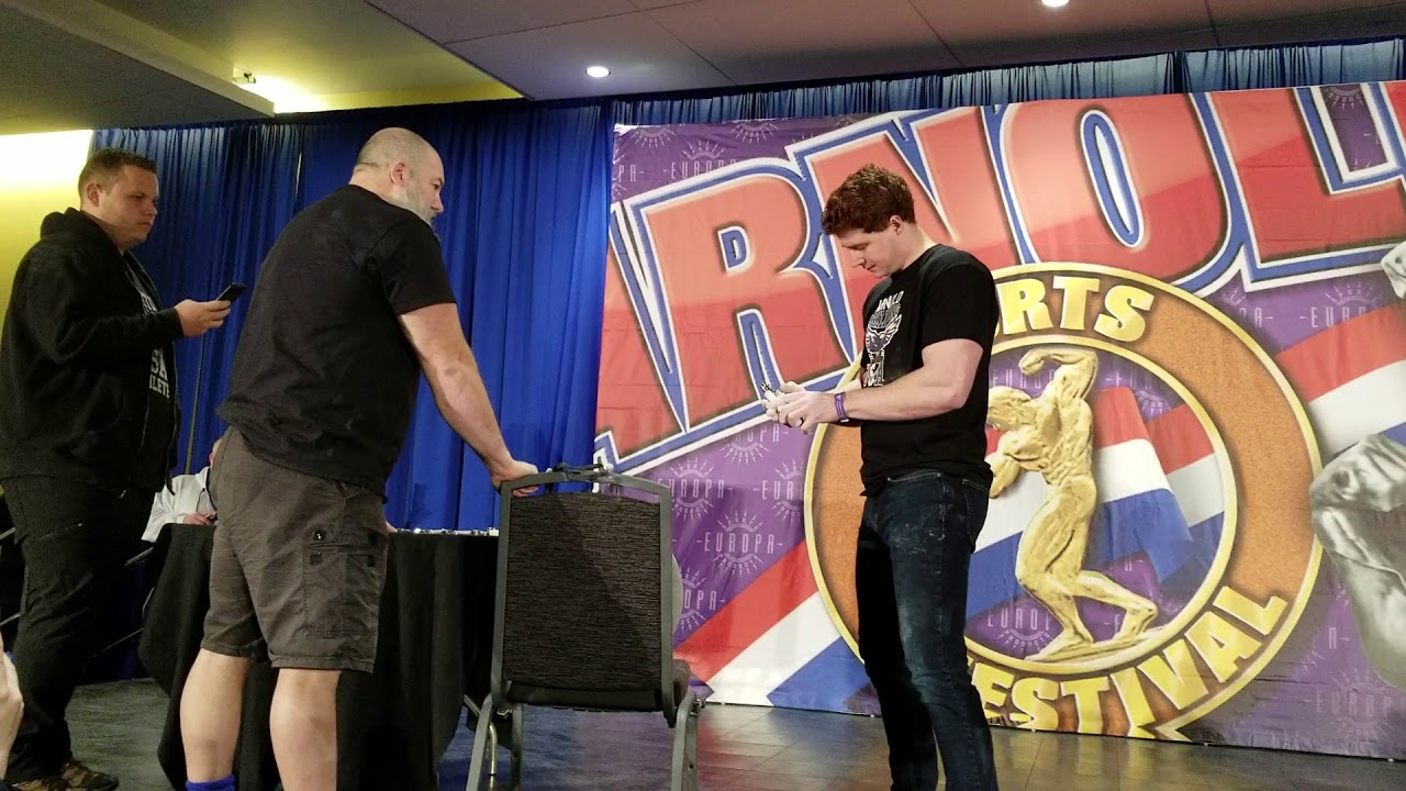 Arnold Armlifting Day 3 - Silver Bullet Tanner Merkle #4 Gripper - YouTube