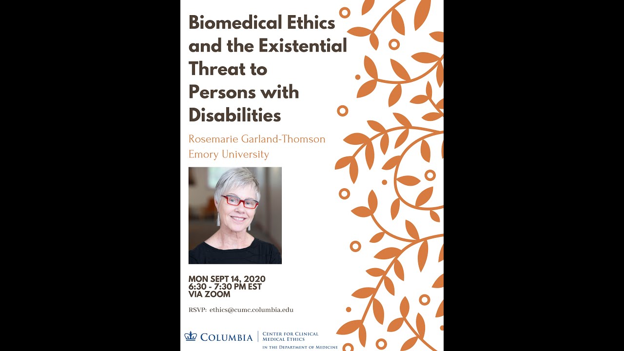 Biomedical Ethics and the Existential Threat to Persons with ...