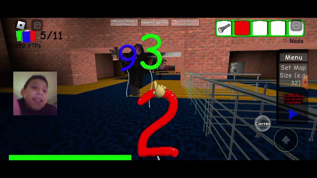 jogando o jogo do julien no baldi's basics maker na roblox - YouTube