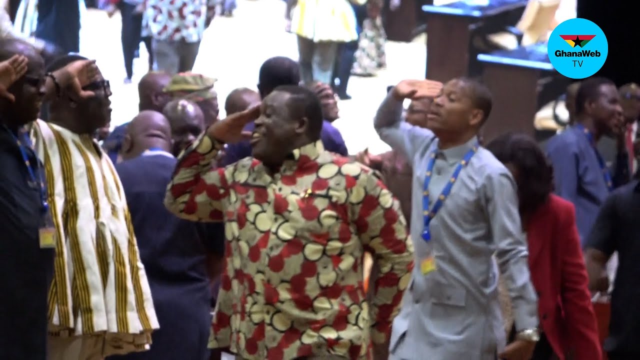 NDC MPs sing, march in Parliament as NPP MPs stage walkout - YouTube