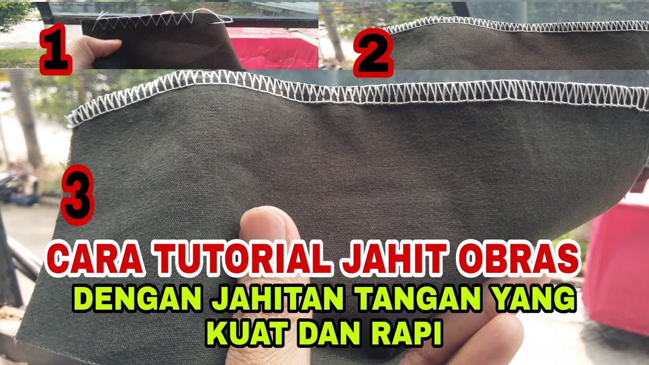 3 cara menjahit obras dengan jahit tangan (manual) - YouTube