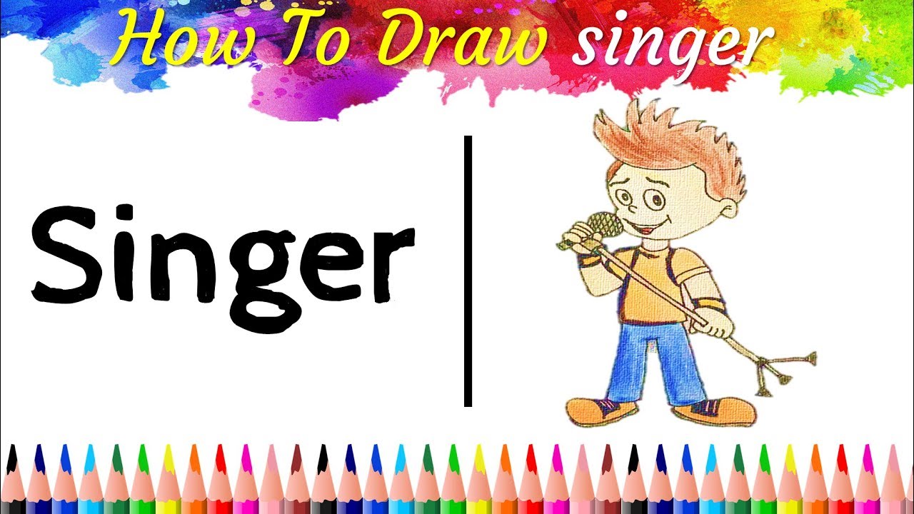Learn How To Draw A Singer From 'Sing' | Singer Drawing For Kids - YouTube