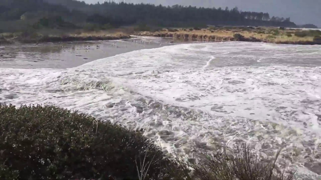 Sneaker Wave's in Oregon's Bay Area - YouTube