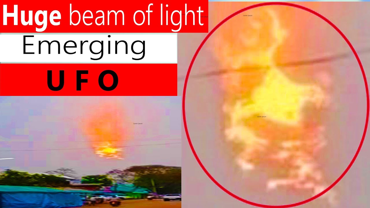 I've Never Seen Activity Like This.. Huge beam of light emerging from ...