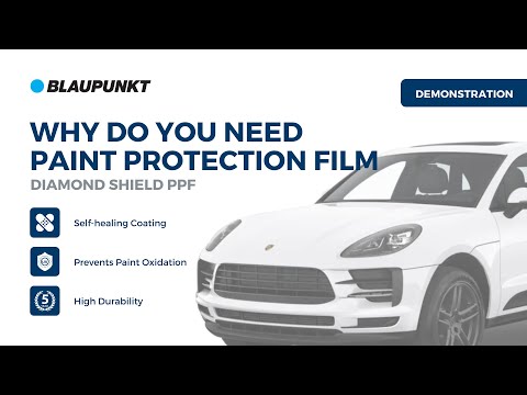 Self Healing Blaupunkt Paint Protection Film | Diamond Shield x Porsche Macan