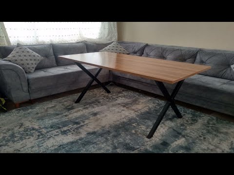 Çöpten Hazine Bulduk // Geri Dönüşüm Metal Ayaklı Mutfak Masası Yapımı // Recycle Wood Dining Table
