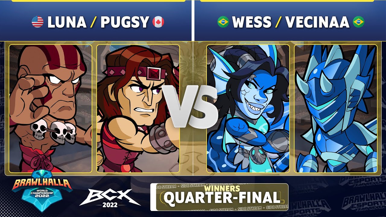 luna & Pugsy vs. Wess & VecinaA - Winners Quarter-Final - Brawlhalla ...