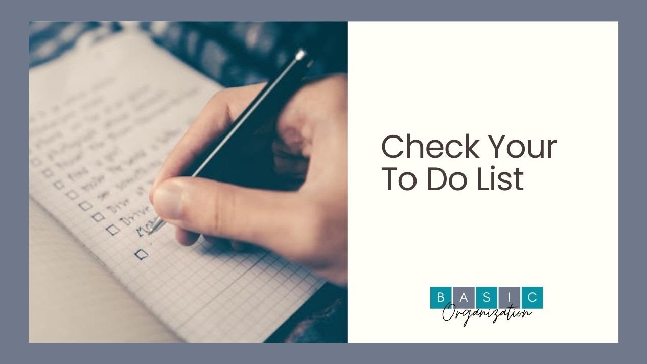 Check Your To Do List - YouTube