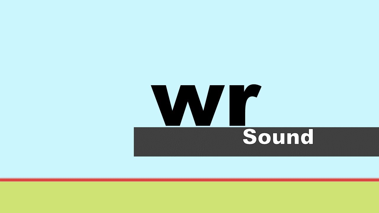 صوت wr المكون من حرفين wr sound - YouTube