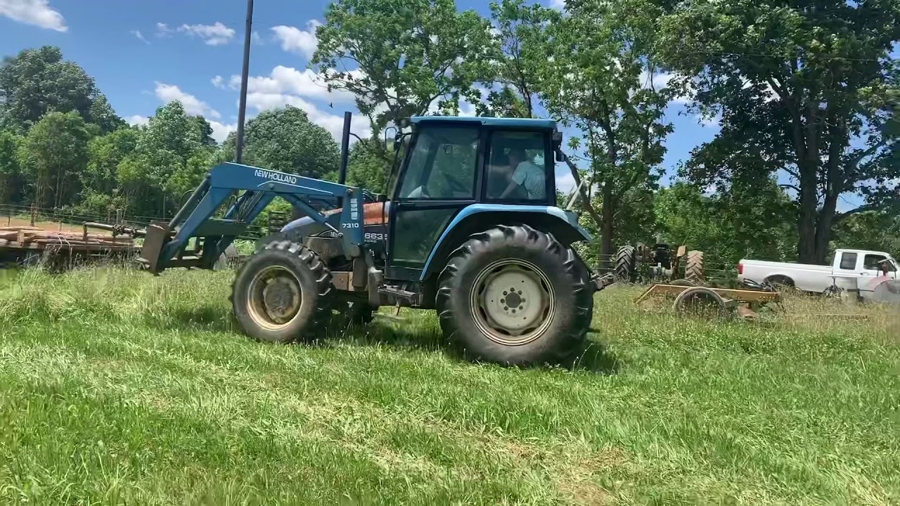 98 Ford 6635 Cab Tractor at Auction! - YouTube