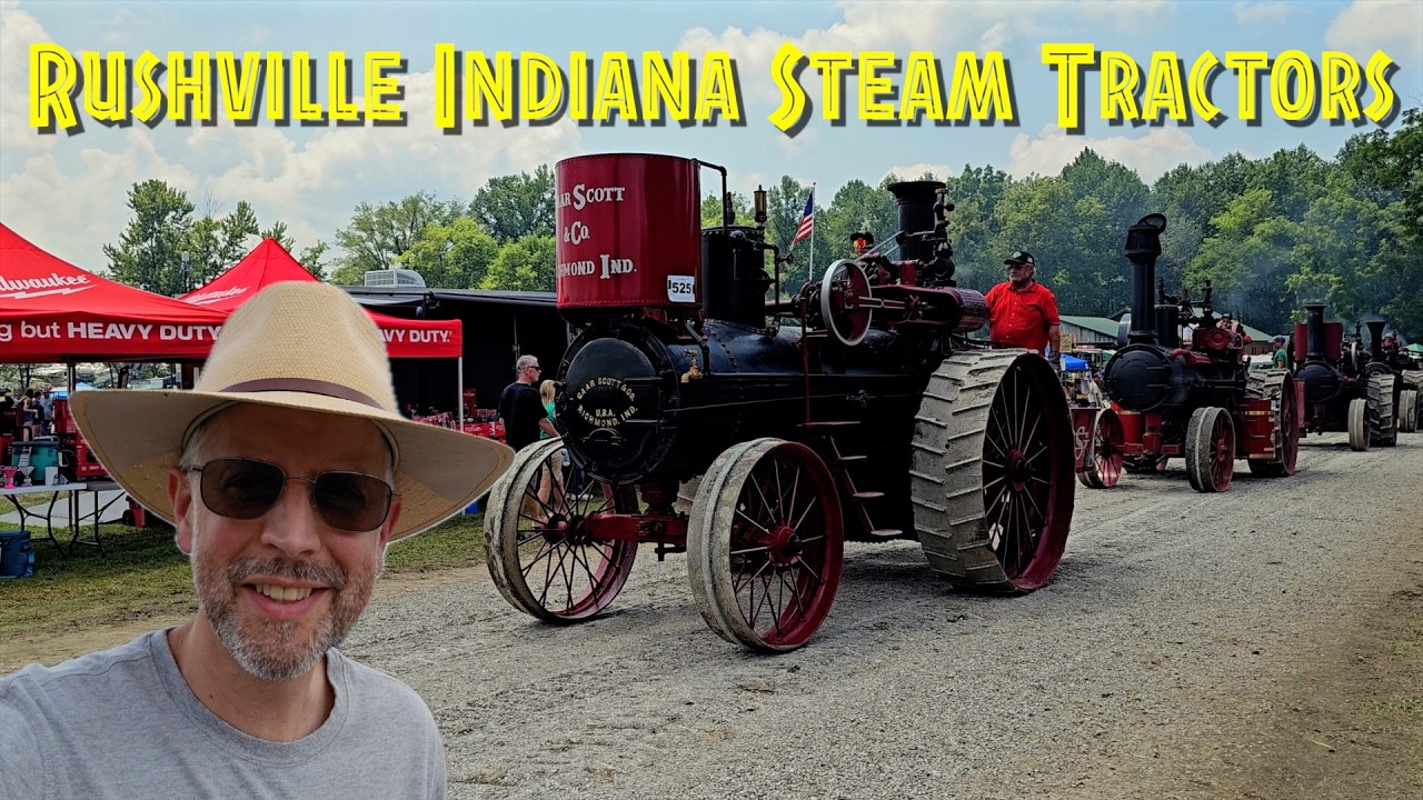 Parade of Steam Traction Engines 🤠 Rushville Indiana Tractor Show 2024 ...