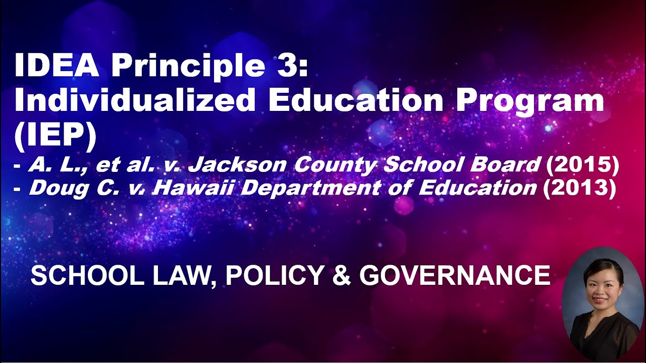 IDEA principle 3: Individualized educational program (IEP) - YouTube