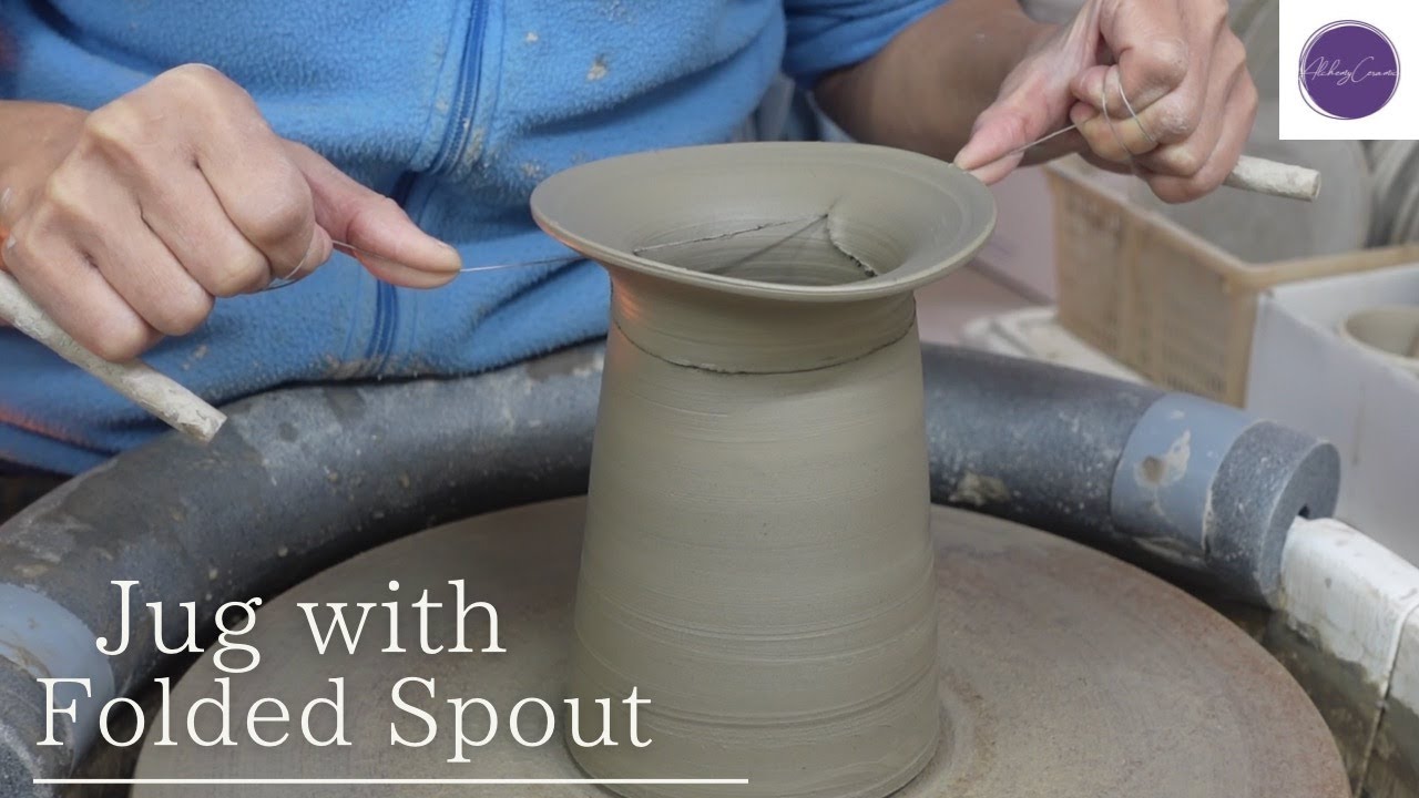 Throwing a Jug with a Folded Spout on the Pottery Wheel. - YouTube