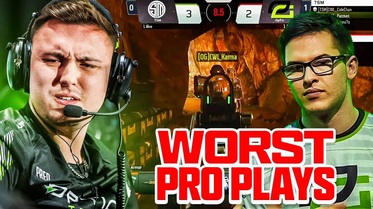 PRED REACTS TO WORST COD PRO PLAYS IN HISTORY! - YouTube