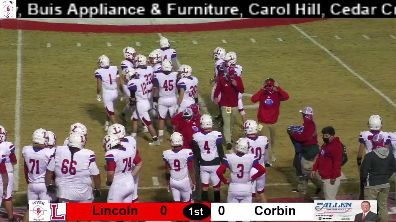 Lincoln County at Corbin (high school football playoffs) - YouTube
