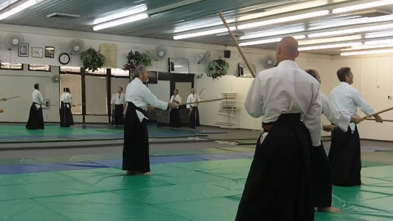 Aiki Jo Movements from the Aiki Taiso - YouTube