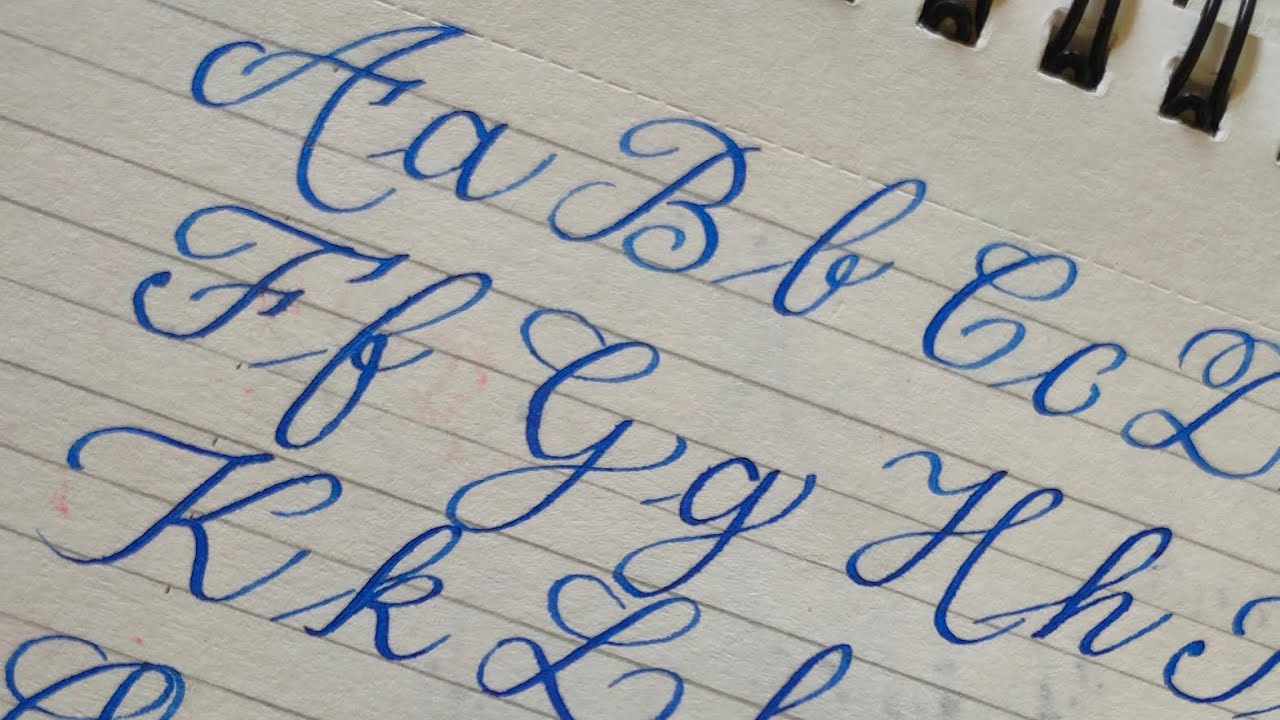 A to Z letter writing. IMPROVE your HANDWRITING. English alphabet ...