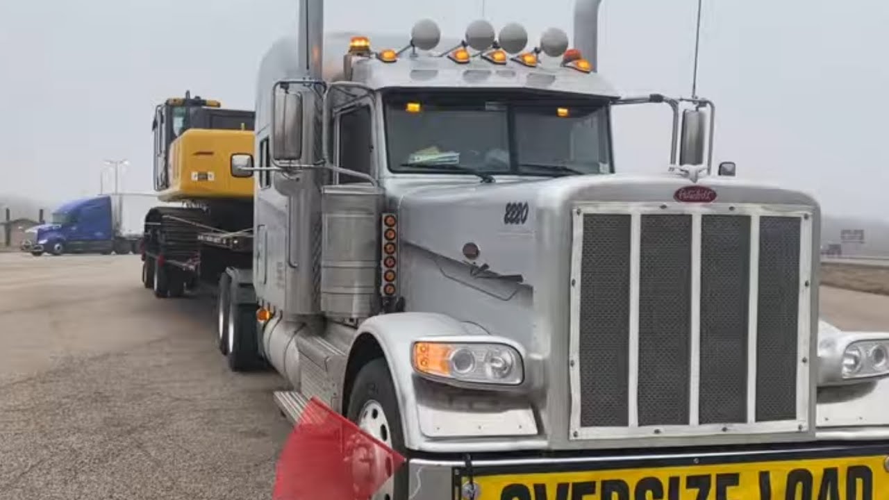 Oversized Trucking JD 210 Excavator 84,000 LBS+ - YouTube