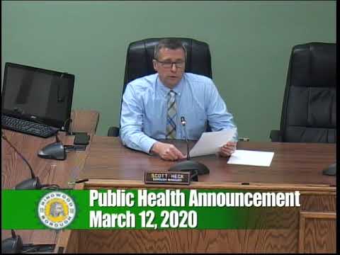 Special Public Health Announcement 3-12-20 - YouTube