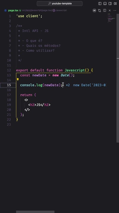 Como formatar data no JS sem usar biblioteca? #short - YouTube