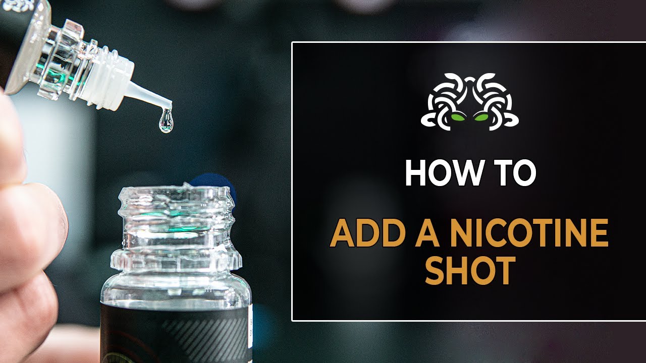 How to add a nicotine shot to a shortfill - YouTube