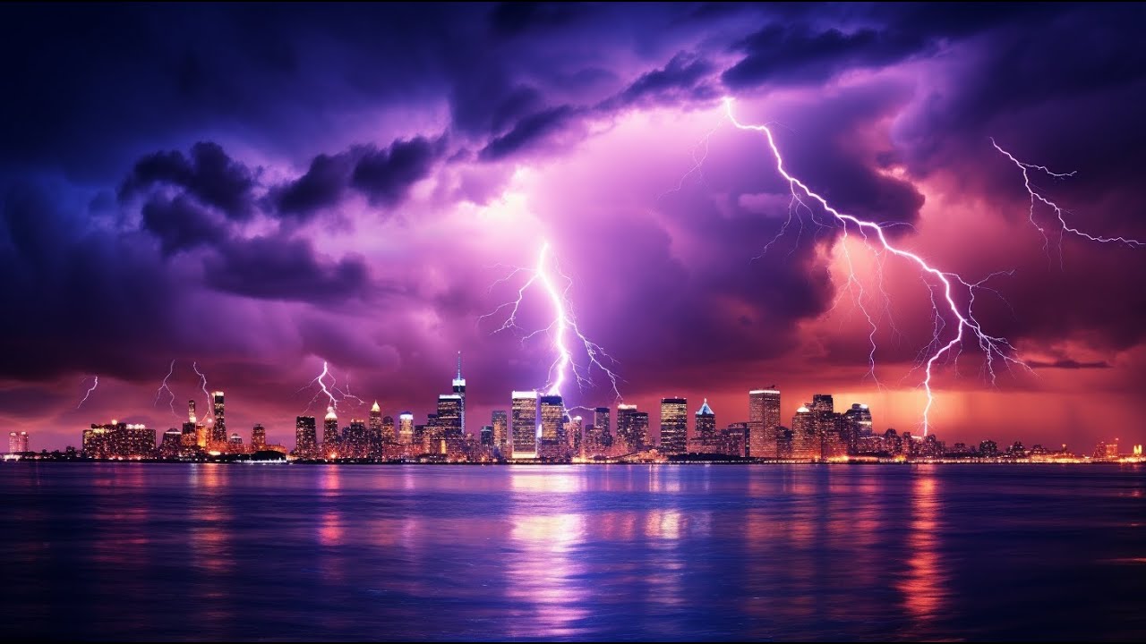 Rumbling Thunder & Wind Sounds For Sleeping, Relaxing ~ Thunderstorm ...