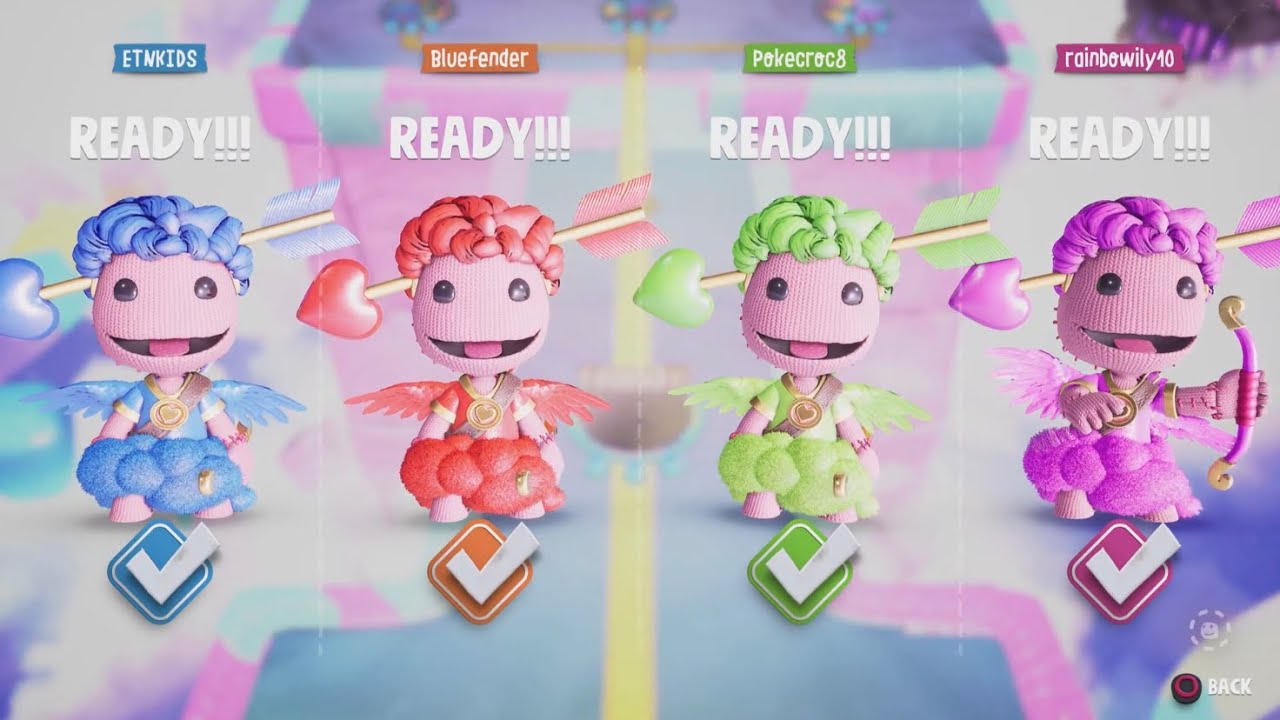 Sackboy: A Big Adventure Colored Valentines Day Skins | 4 - Player Co ...