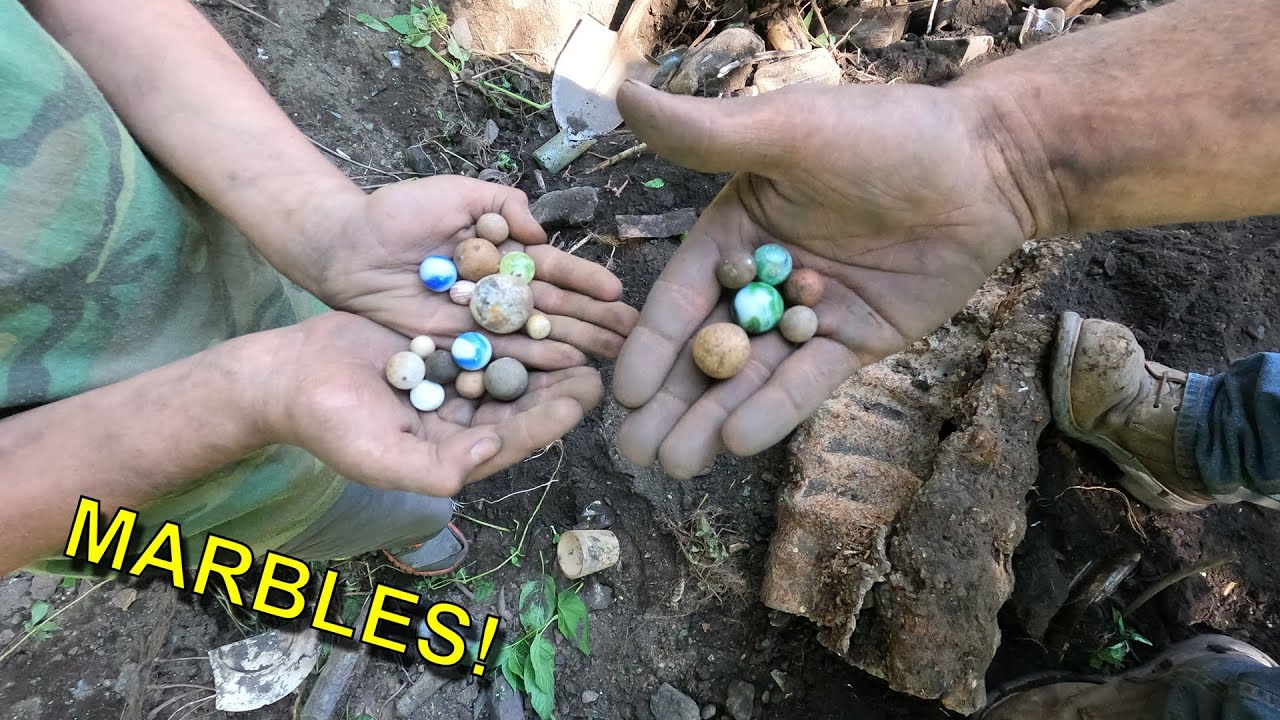 We FOUND Lots of Marbles! | Bottle Digging - YouTube