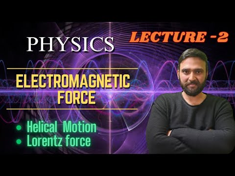 2 Helical motion of charge|EMF| Lorentz force on charge |Moving charges ...