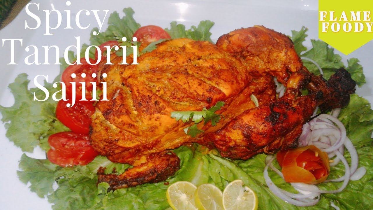 Spicy Tandoori Saji homemade |whole chicken restaurant-style tandoori ...