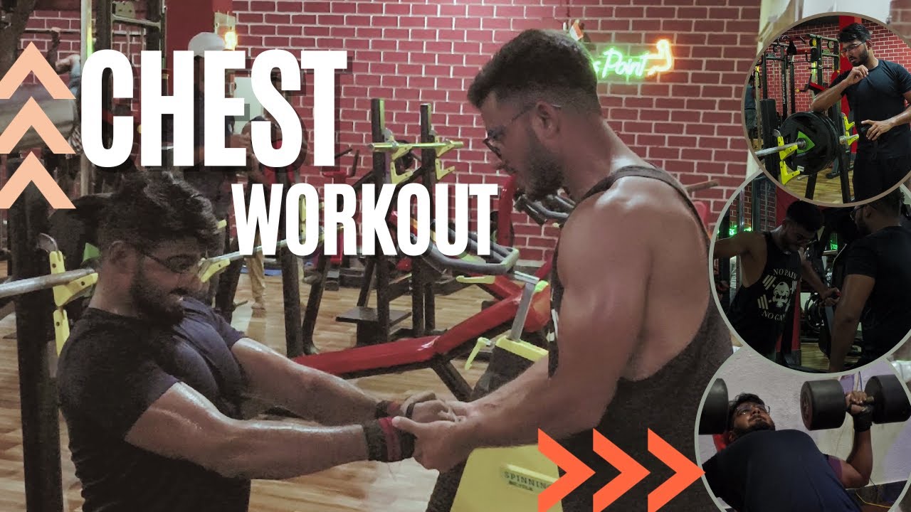 Chest Workout W/@nazishfitness || Rod Chest pe gir gai 😁😁|| md faizan ...