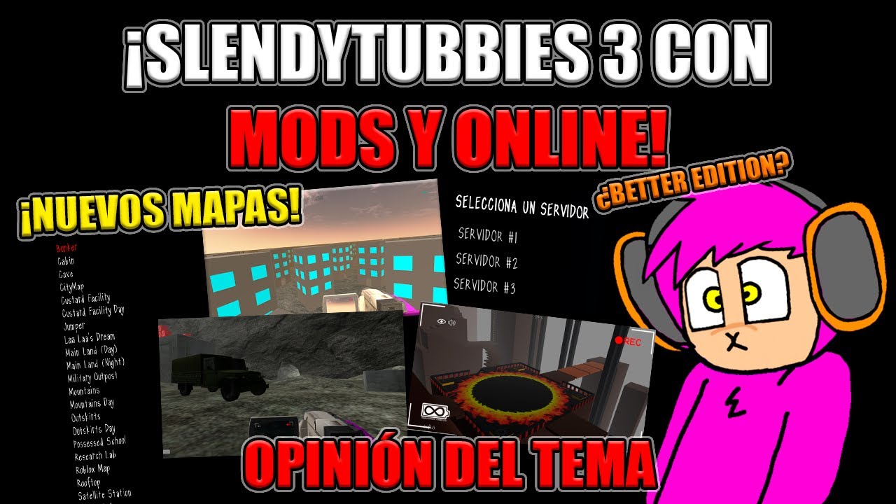 ¡SLENDYTUBBIES 3 CON MODS Y ONLINE! SLENDYTUBBIES BETTER EDITION ...