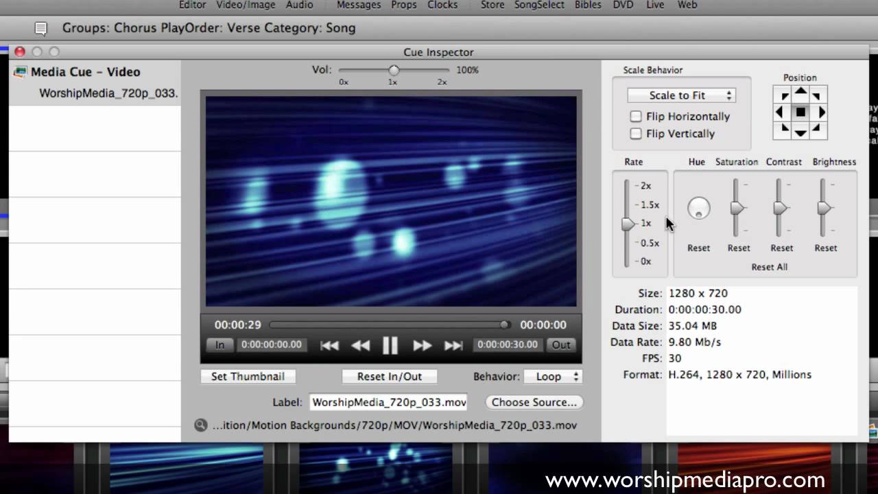 ProPresenter 4 - Editing Motion Backgrounds - Hidden Tool - YouTube