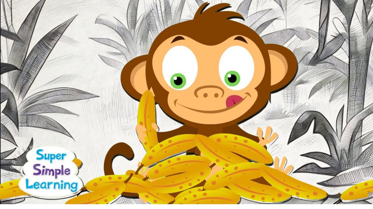 Ten Little Bananas | Let's Draw and Color With Super Simple Songs ...