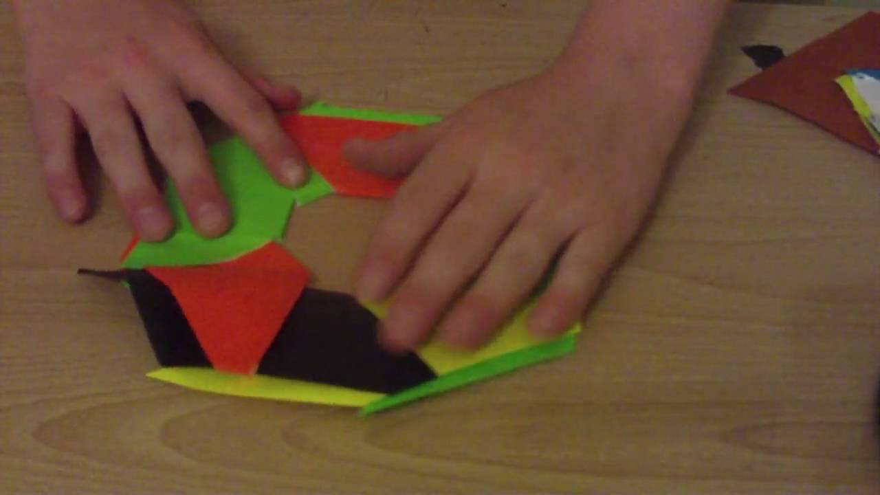 How To Make An 8 Pointed Transforming Ninja Star - YouTube