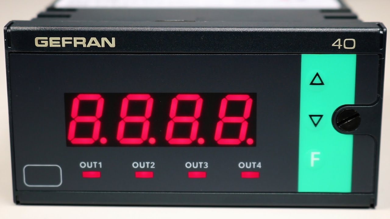 Gefran 40 Series Indicator - YouTube