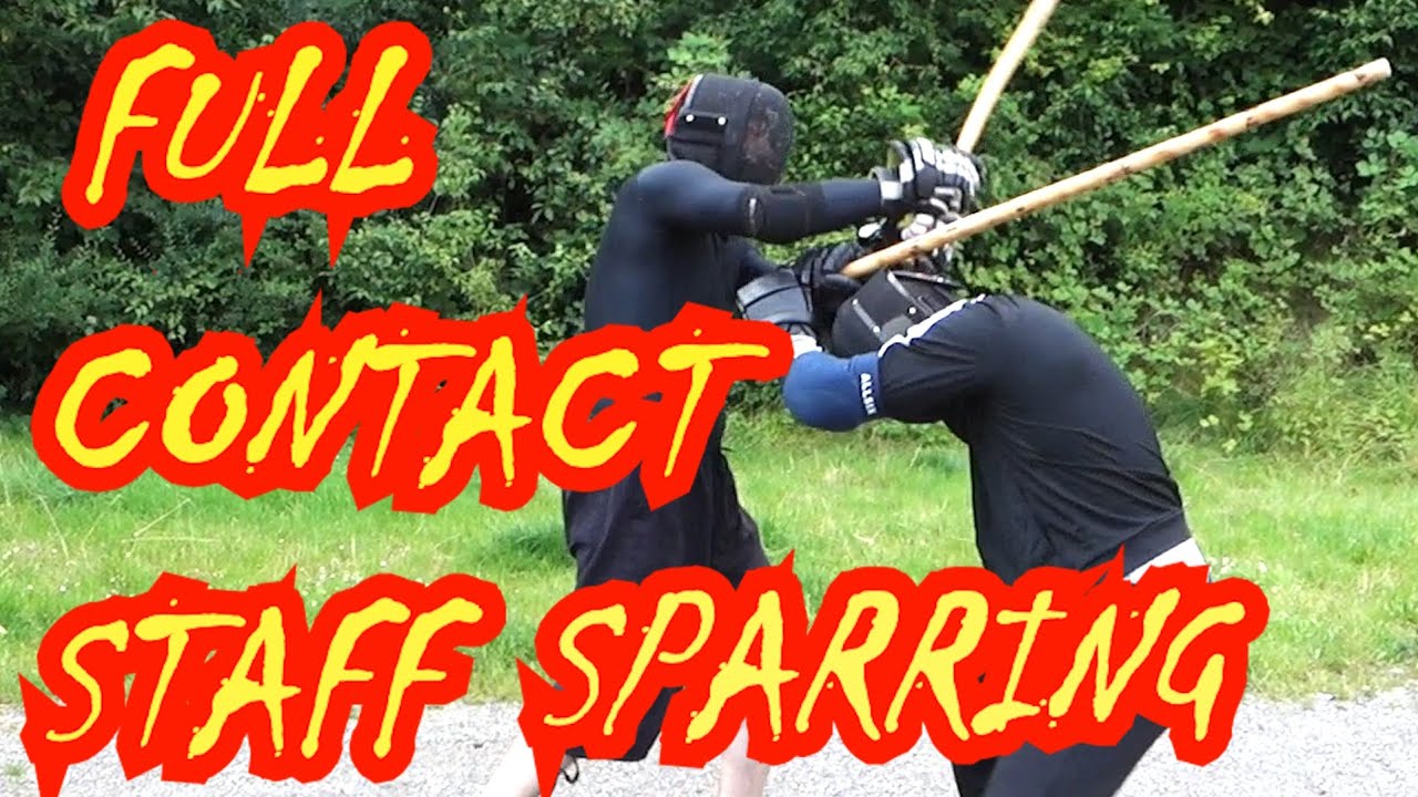 Full contact staff fighting - Quaterstaff Sparring - YouTube