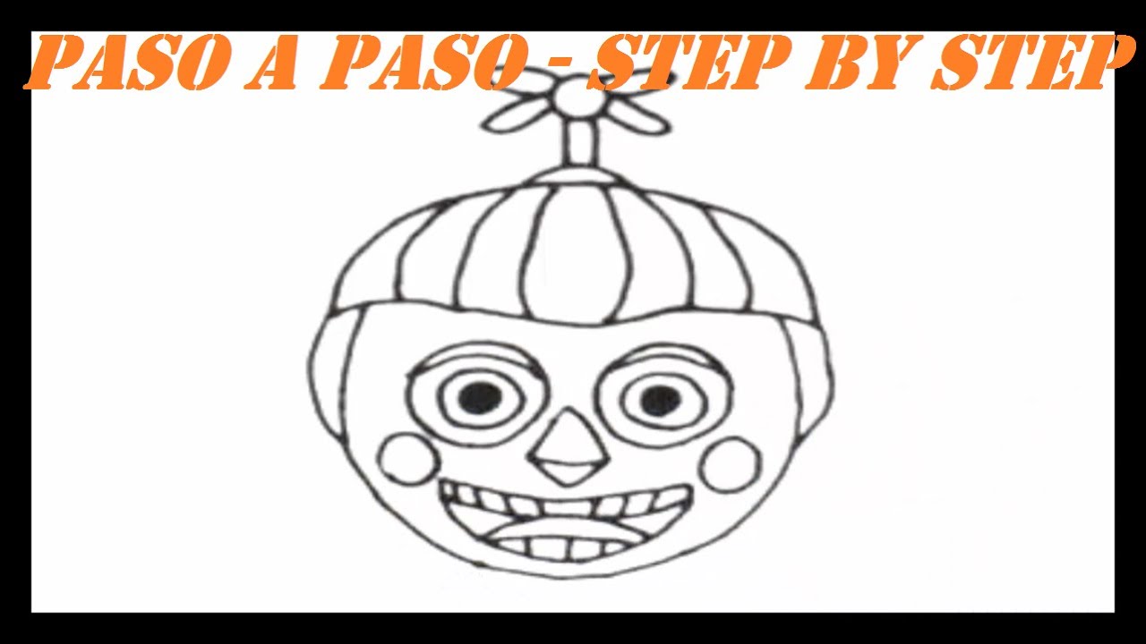 Como dibujar a Balloon Boy l How to draw Balloon Boy l Five Nights at ...