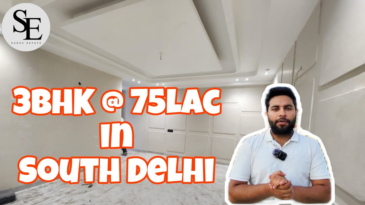 3Bhk @ 75 lac Builder floor in South Delhi near Chattarpur farms - YouTube