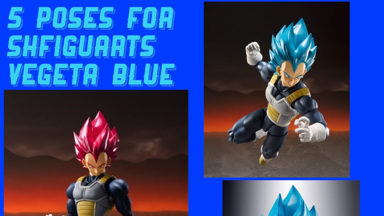 5 poses for ShF Vegeta Blue - YouTube