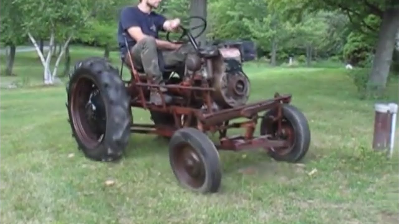 1952 Economy Power King Garden Tractor - YouTube