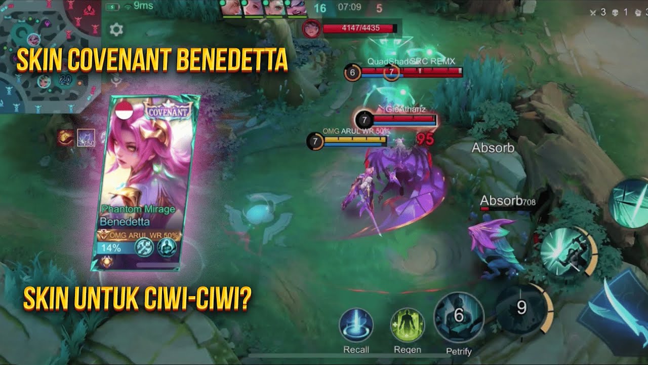 SKIN BENDETTA UNTUK CEWEK ?? BENEDETA SKIN COVENANT - MOBILE LEGENDS ...